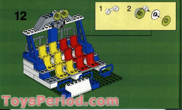 LEGO 3308 Shell Promotional Soccer Set - Tribune Instructions and Parts ...
