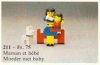 LEGO 211-1 Mother and Baby with Dog Instructions and Parts List