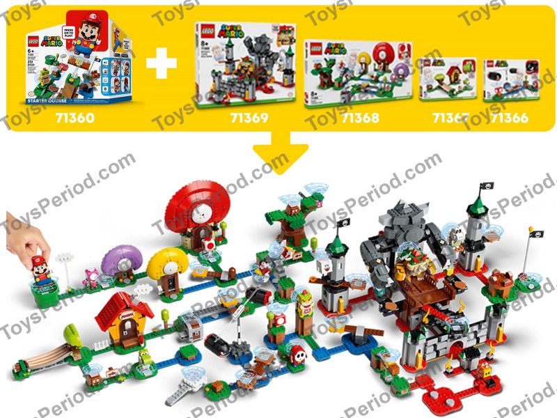 LEGO 71364 Whomp's Lava Trouble - Expansion Set Parts List