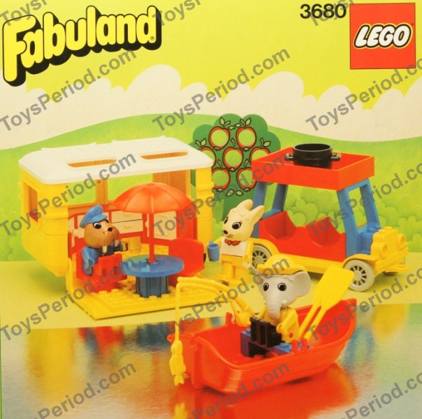 LEGO 3680 Camping Caravan Instructions and Parts List