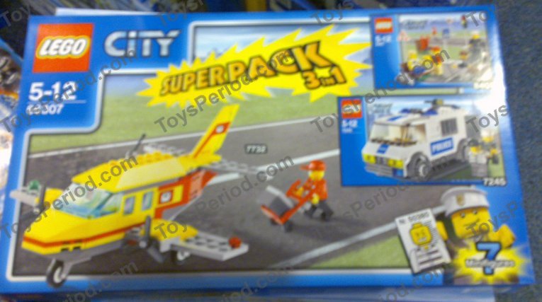 LEGO 66307 City Super Pack (7245, 7732, 8401) Set Parts List