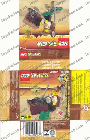 LEGO 1094 Johnny Thunder Set Parts List