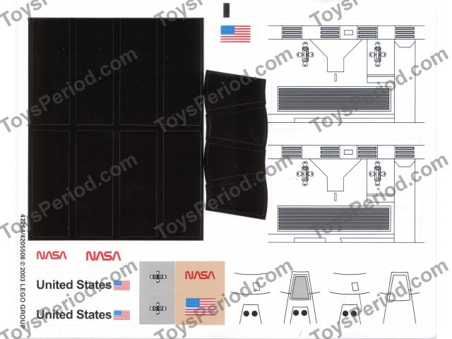 LEGO Sets with Part 7468stk01 Sticker Sheet for Set 7468 - Sheet 1 ...