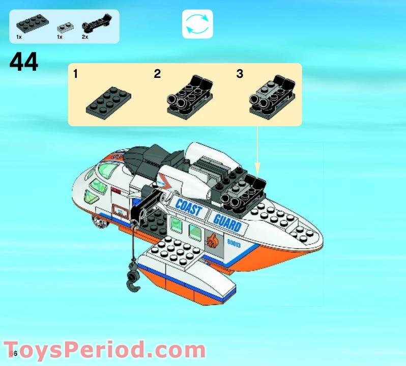 LEGO 60013 Coast Guard Helicopter Instructions and Parts List