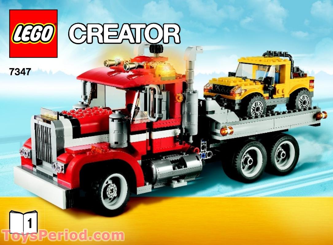 LEGO 7347 Highway Pickup Instructions and Parts List