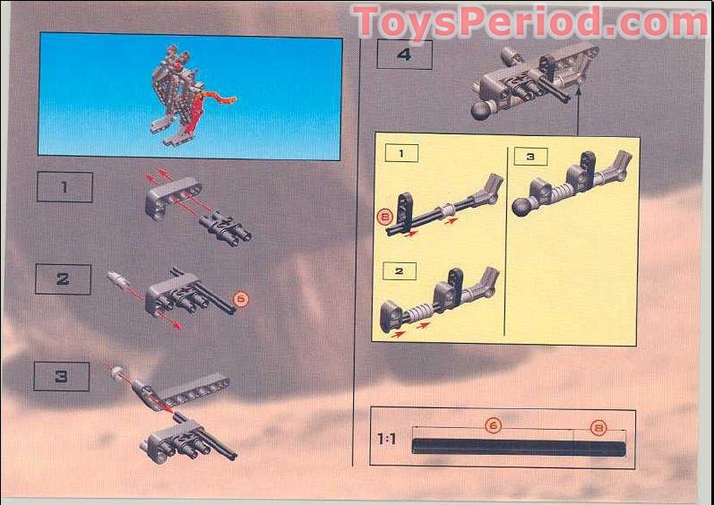 LEGO 10023 Bionicle Master Builder Set Instructions and Parts List