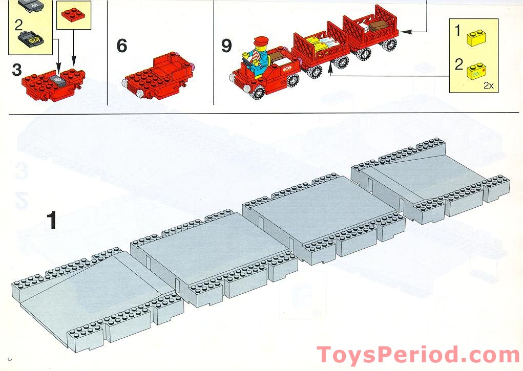 LEGO 4554 Metro Station Instructions and Parts List