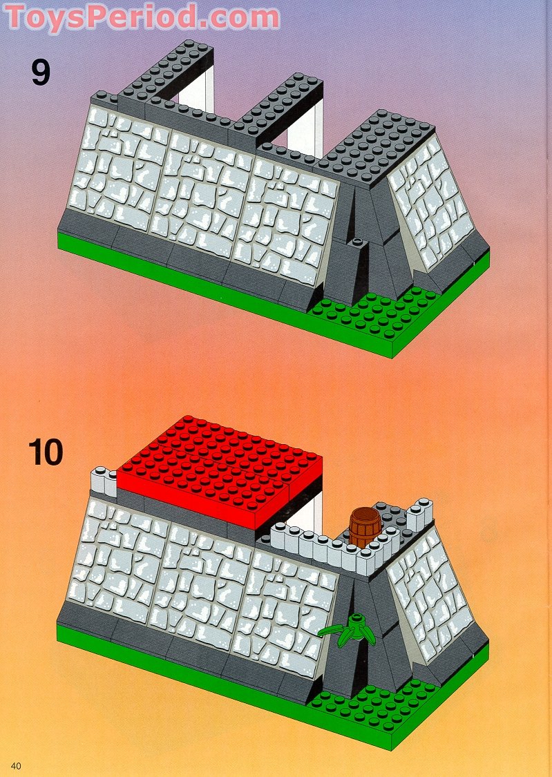 LEGO 6093 Flying Ninja Fortress Instructions and Parts List