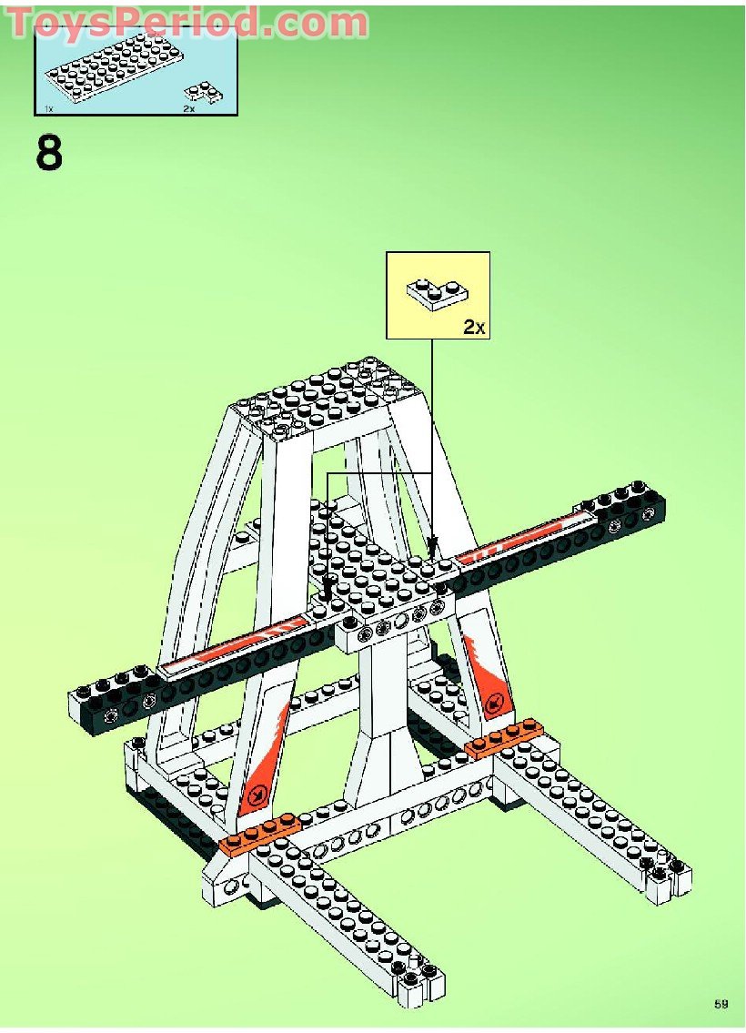LEGO 7690 MB-01 Eagle Command Base Instructions and Parts List