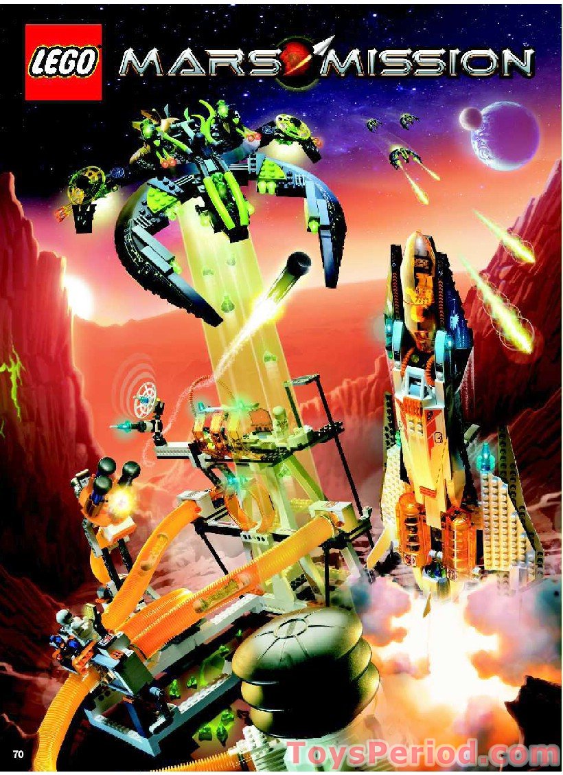 LEGO 7691 ETX Alien Mothership Assault Instructions and Parts List