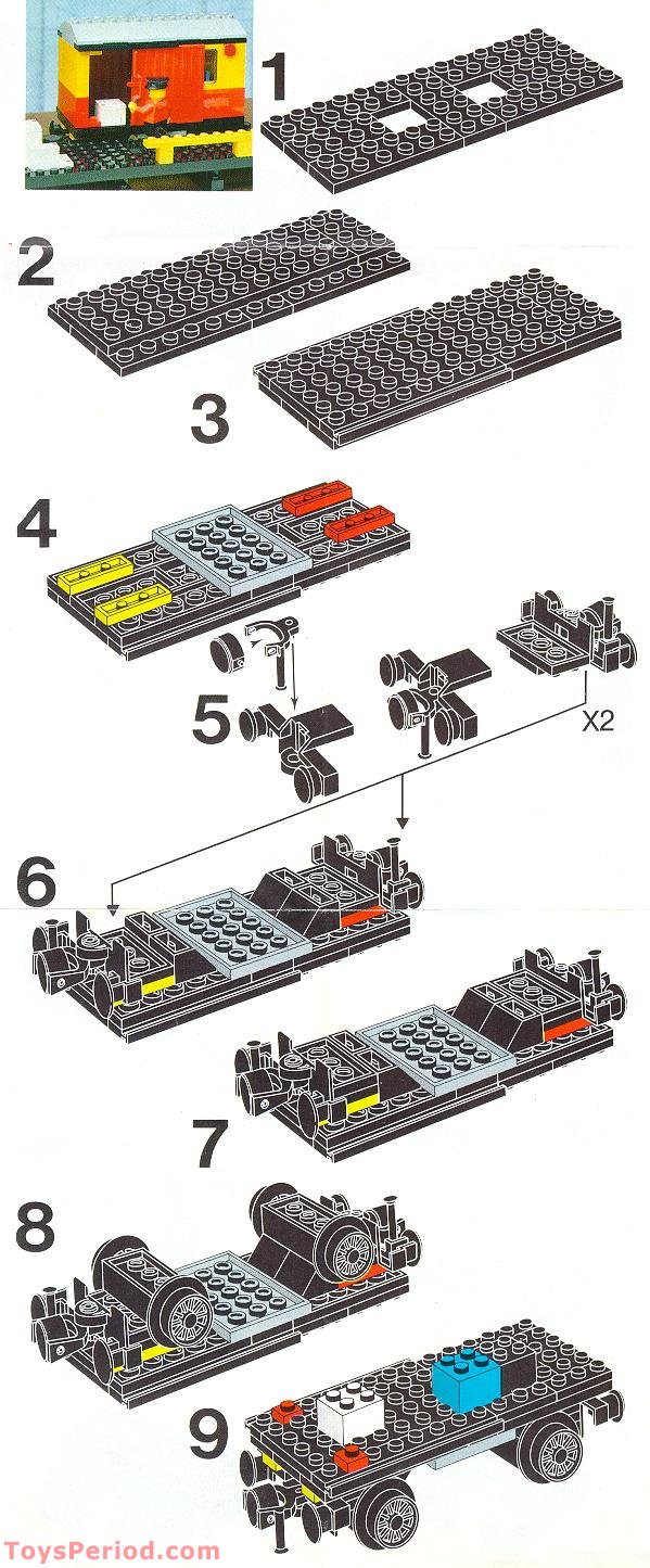 LEGO 7819 Postal Container Wagon Covered Set Parts Inventory and ...