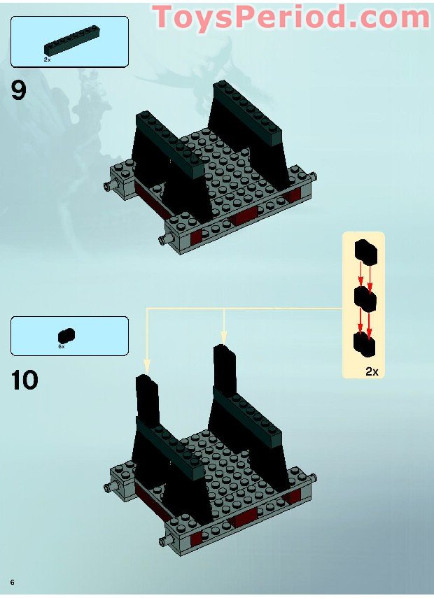 LEGO 7037 Tower Raid Instructions and Parts List