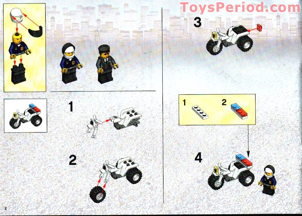 LEGO 7034 Surveillance Truck Instructions and Parts List