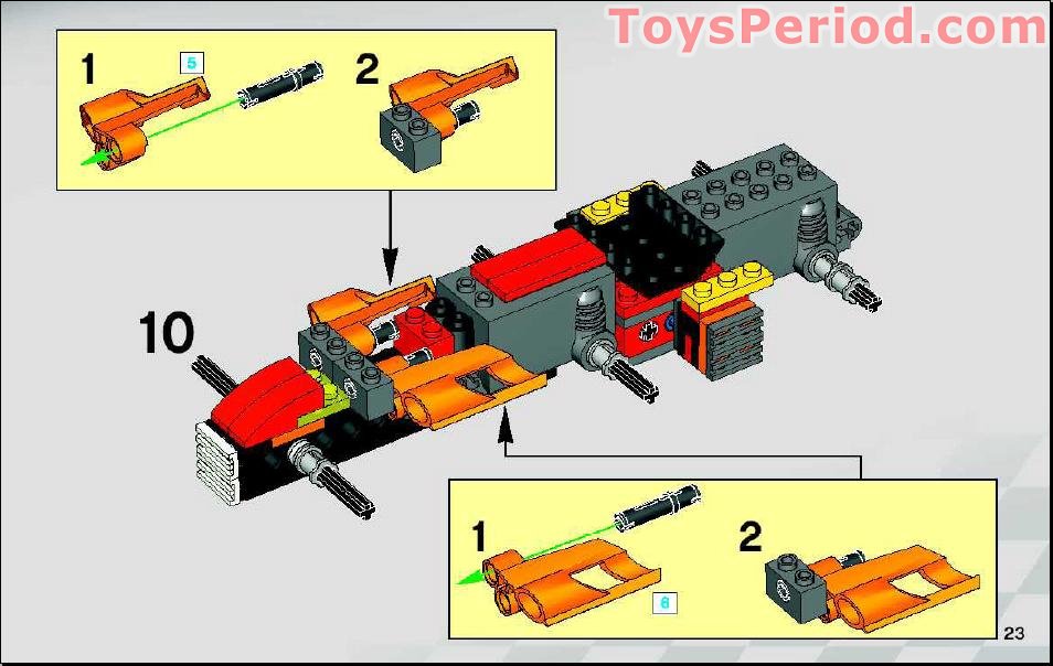 LEGO 8667 Action Wheelie Instructions and Parts List
