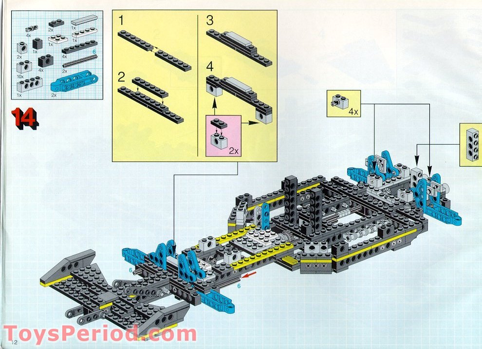 LEGO 8880 Super Car Instructions and Parts List