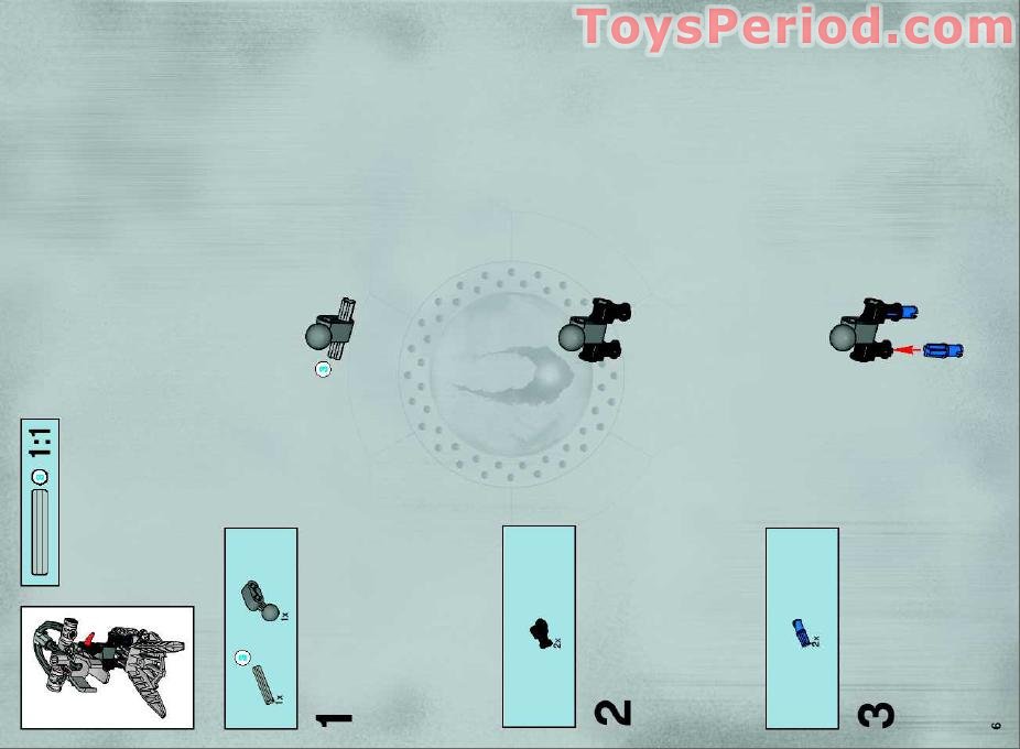 LEGO 8894 Piraka Stronghold Instructions and Parts List