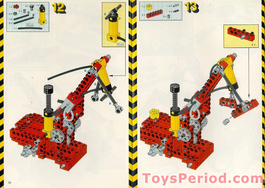 LEGO 8044 Universal Pneumatic Set Instructions and Parts List