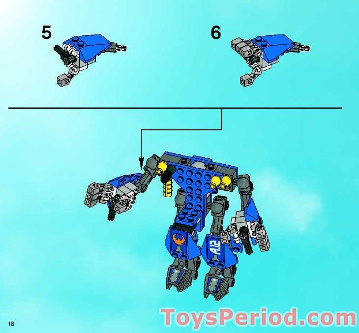 LEGO 8106 Aero Booster Instructions and Parts List