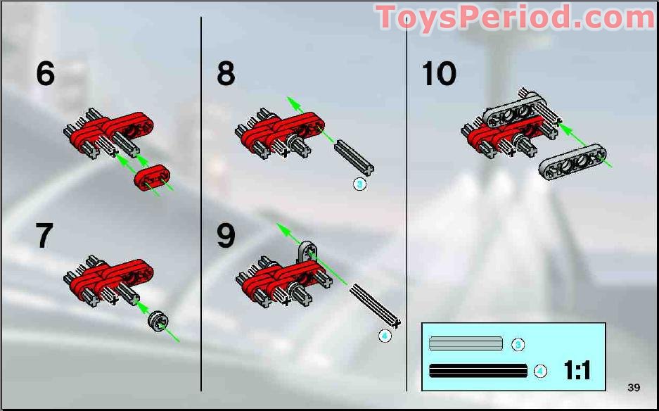 LEGO 8355 H.O.T. Blaster Bike Instructions and Parts List