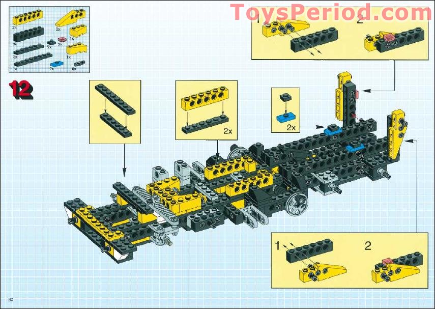 LEGO 8431 Pneumatic Crane Truck Instructions and Parts List