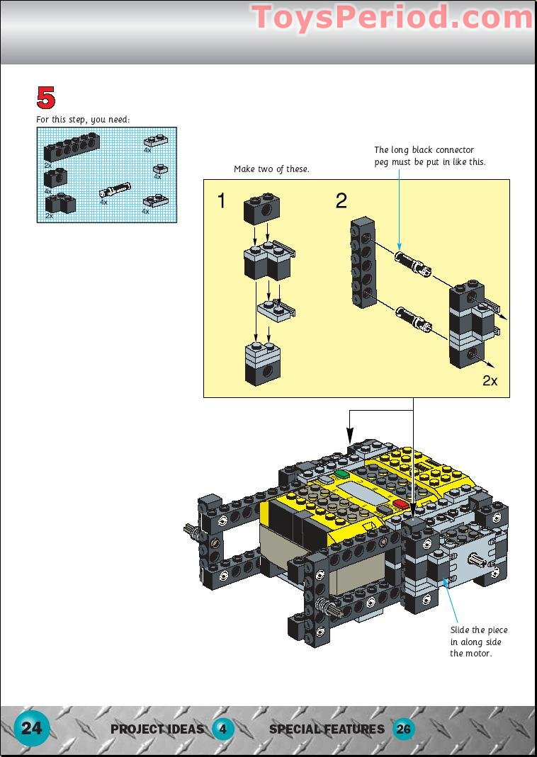 LEGO 9719 Robotics Invention System, Version 1.0 Instructions and Parts ...
