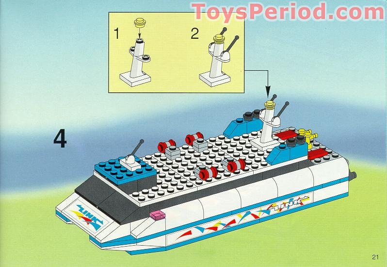 LEGO 2998 Stena Line Promotional Set: Hydrofoil Instructions and Parts List