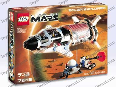 LEGO 7315 Solar Explorer Instructions and Parts List