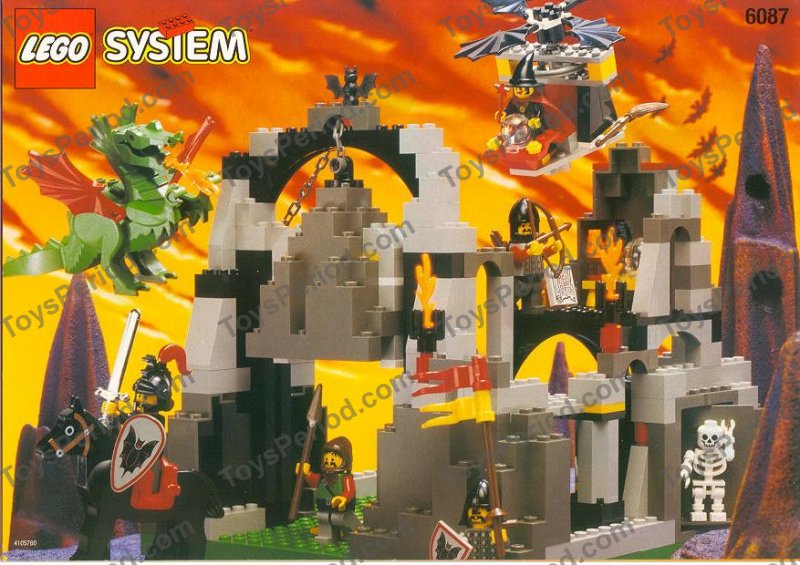 LEGO 6087 Witch's Magic Manor Instructions and Parts List