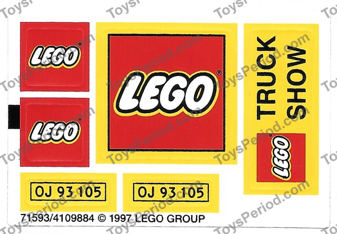 LEGO Sets with Part 2148stk01 Sticker Sheet for Set 2148 - (71593/4109884)