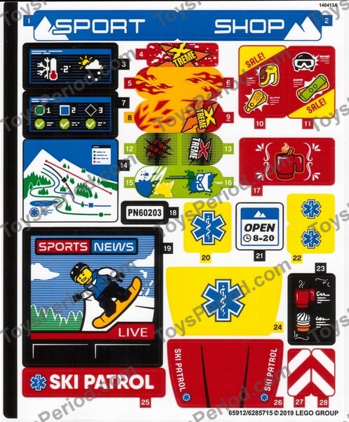 LEGO Sets with Part 60203stk01 Sticker Sheet for Set 60203 - (65912/ ...
