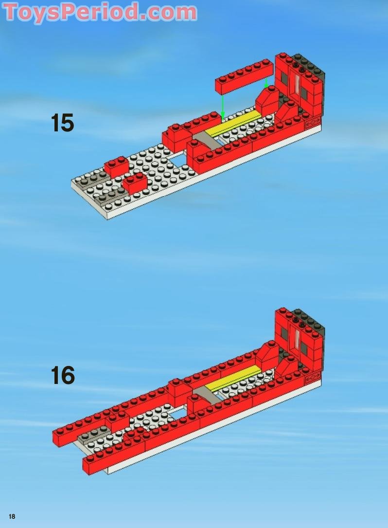 LEGO 7938 Passenger Train Instructions and Parts List