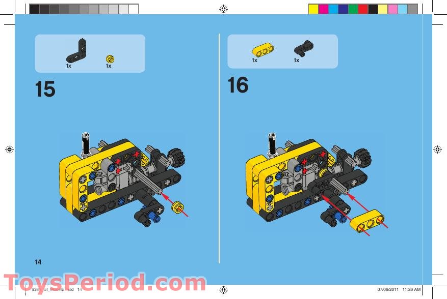 LEGO 9391 Crawler Crane Instructions and Parts List