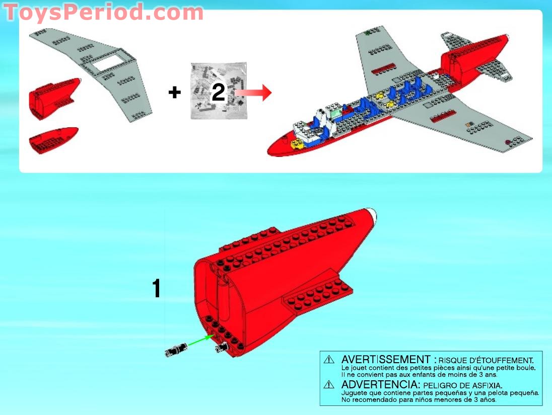 LEGO 3182 Airport Instructions and Parts List