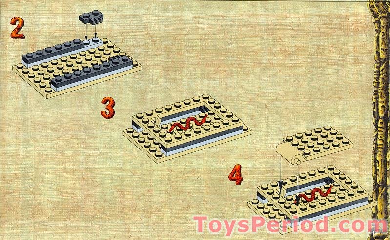LEGO 3722 Treasure Tomb - TRU Instructions and Parts List