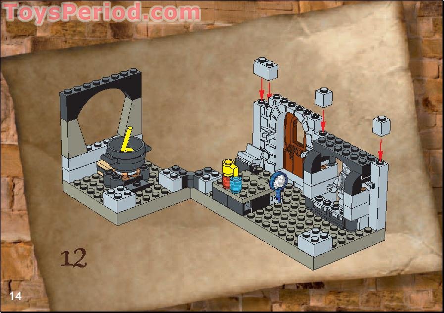 LEGO 4705 Snape's Classroom Instructions and Parts List