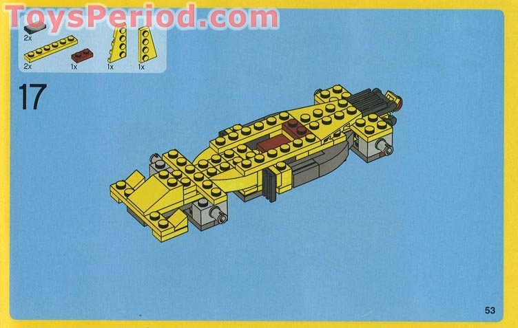 LEGO 4939 Cool Cars Instructions and Parts List