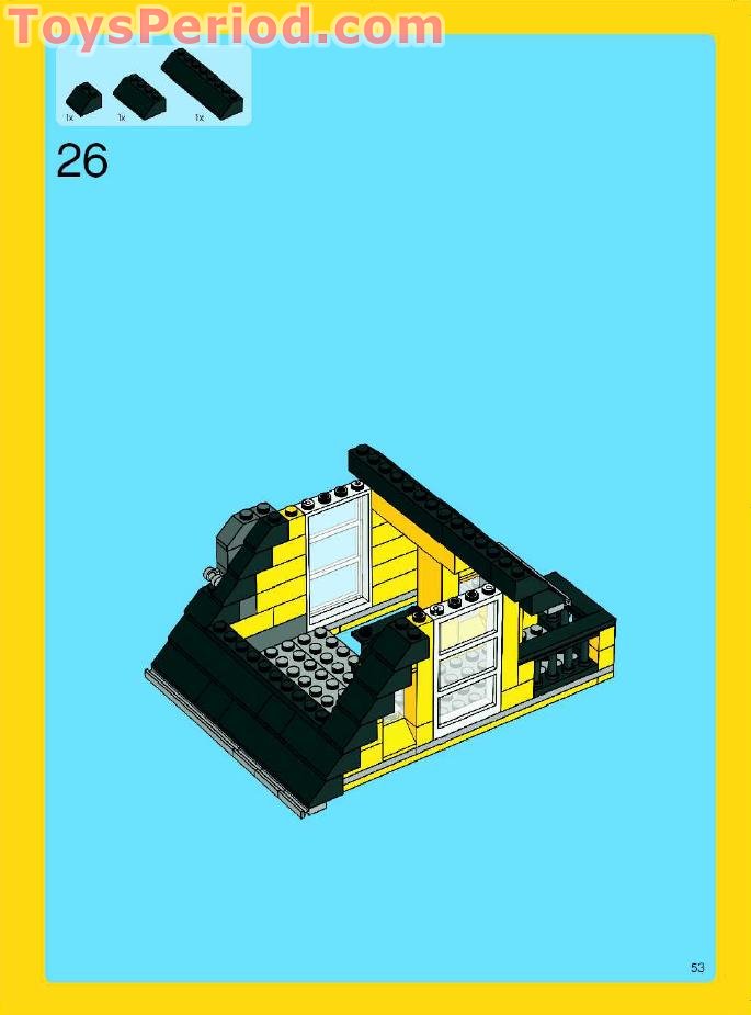 LEGO 4996 Beach House Instructions and Parts List