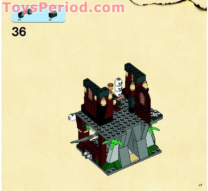 LEGO 6253 Shipwreck Hideout Instructions and Parts List