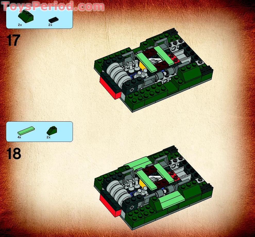 LEGO 7626 Jungle Cutter Instructions and Parts List