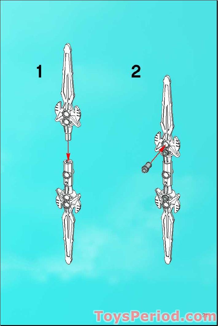 LEGO 7700 Stealth Hunter Instructions and Parts List