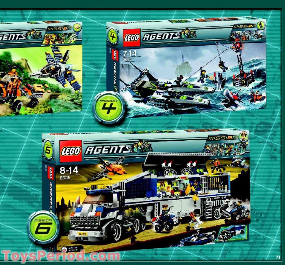 LEGO 8632 Mission 2: Swamp Raid Instructions and Parts List