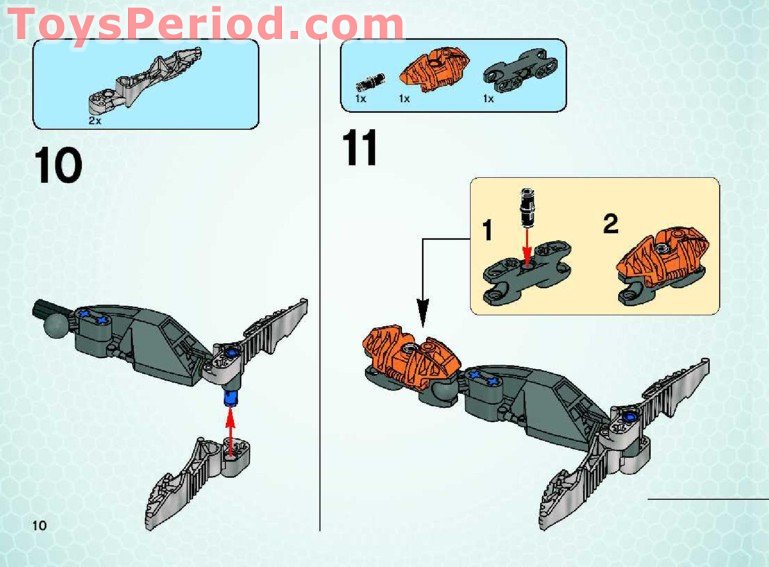 LEGO 8687 Toa Pohatu Instructions and Parts List