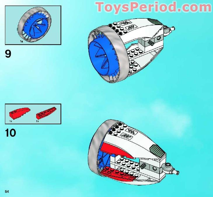 LEGO 8106 Aero Booster Instructions and Parts List