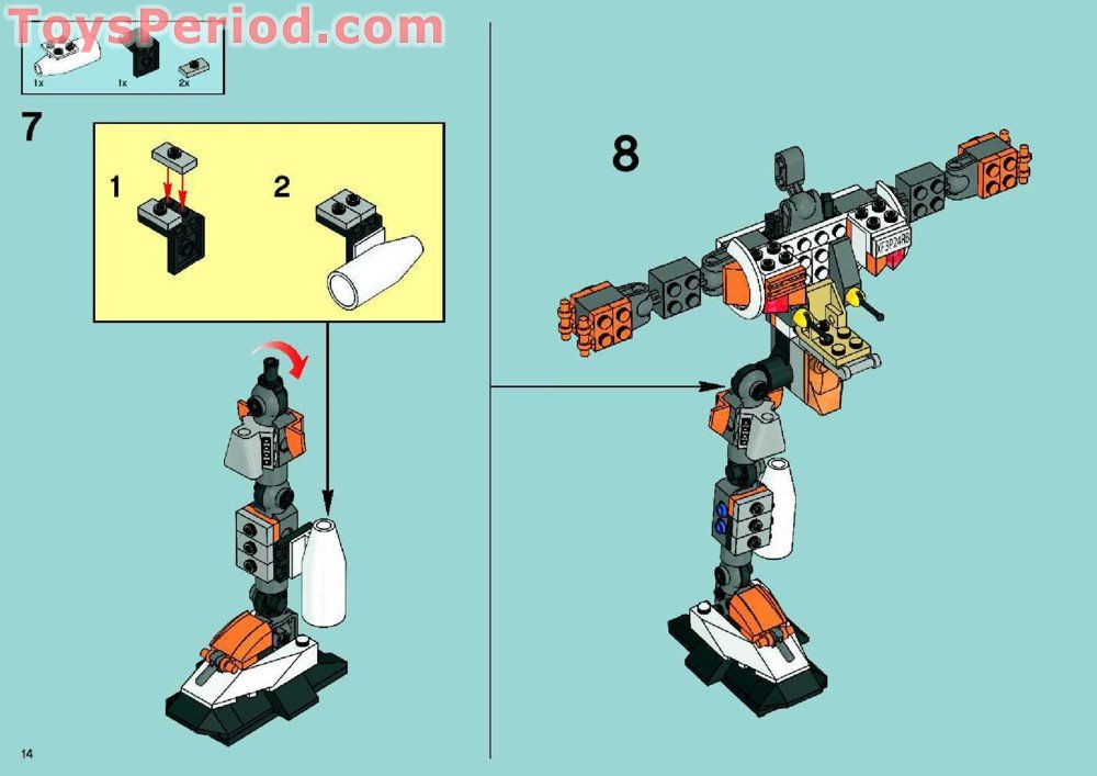 LEGO 8108 Mobile Devastator Instructions and Parts List