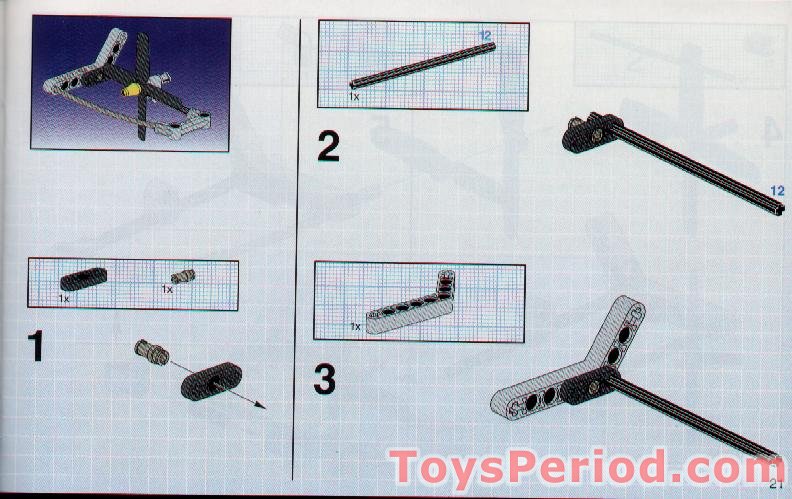 LEGO 8222 V-Tol Instructions and Parts List