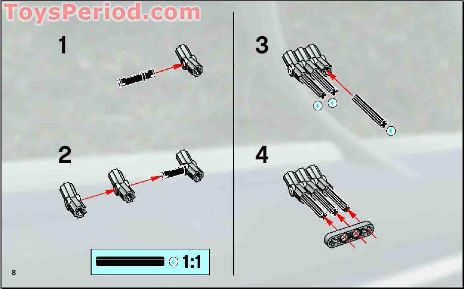 LEGO 8355 H.O.T. Blaster Bike Instructions and Parts List