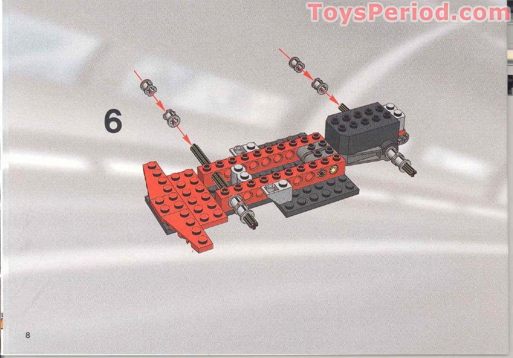 LEGO 8357 Zonic Strike Instructions and Parts List