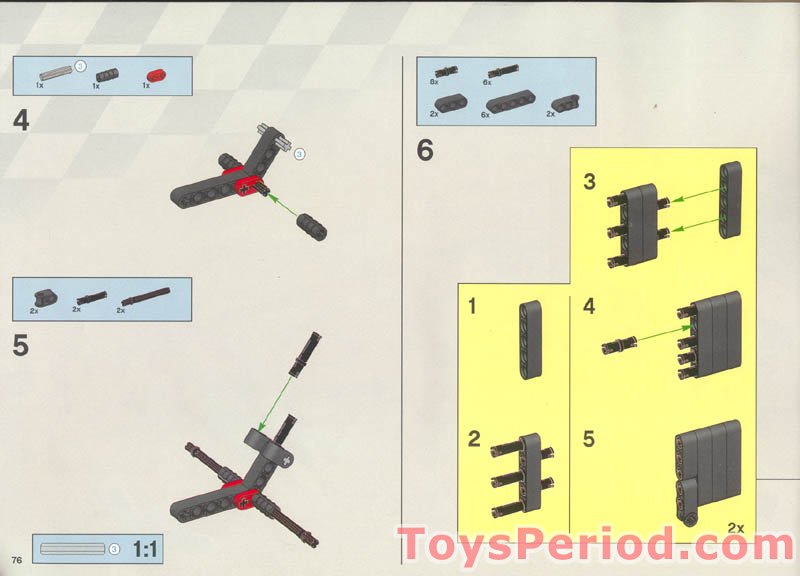 LEGO 8386 Ferrari F1 Racer 1:10 Instructions and Parts List