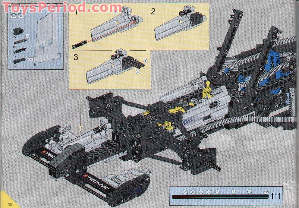 LEGO 8458 Silver Champion Racer Instructions and Parts List