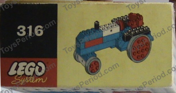 LEGO 316-2 Farm Tractor Instructions and Parts List